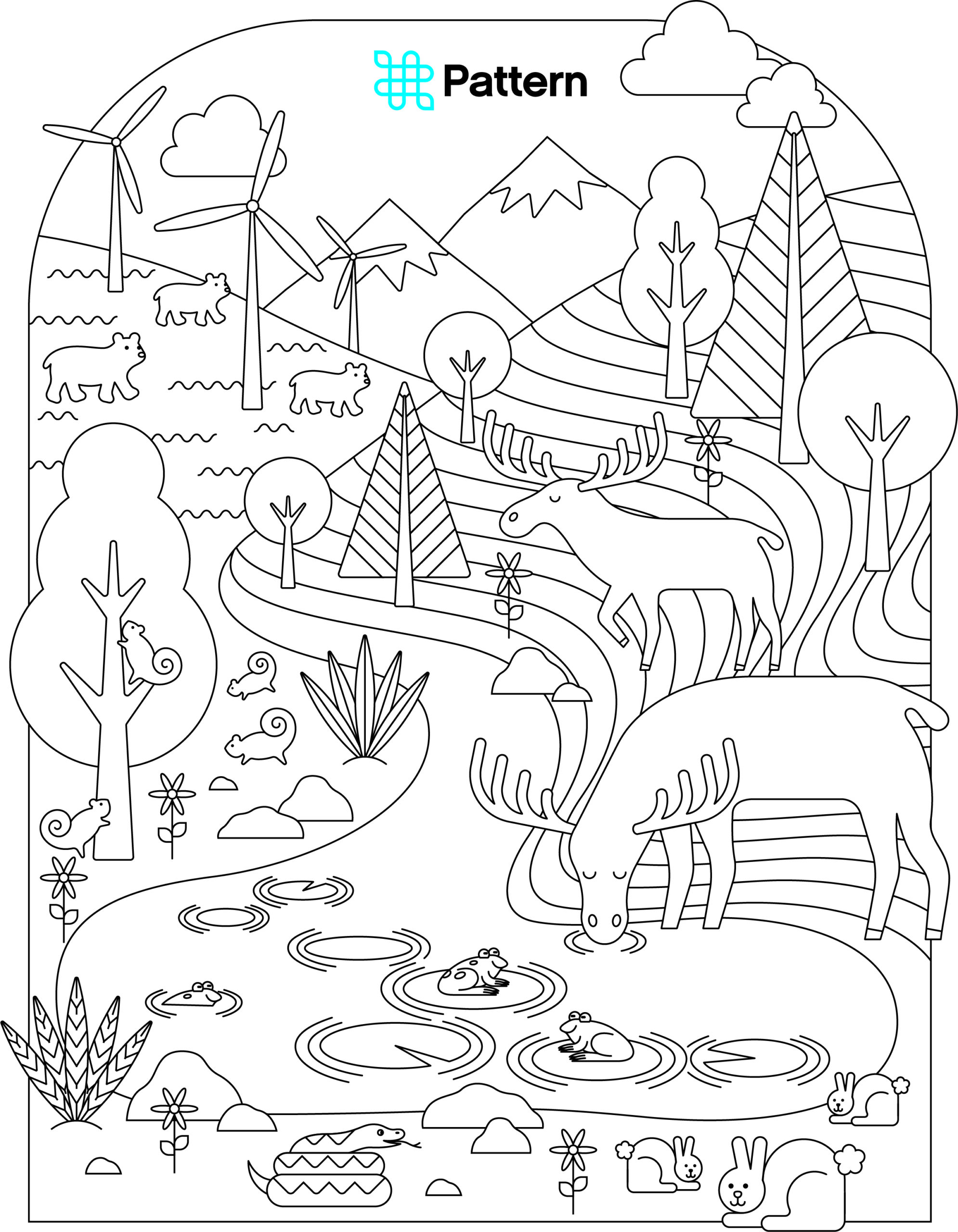 Pattern Energy Holiday Cheer Coloring Contest - Pattern Energy